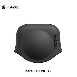 Aokicase Compatible with Insta360 One X2 Anti-Scratch Camera Lens Cover Silicone Case for Insta 360 One X2 Action Anti-Scratch Camera Accessories Black (Black, BOYA)