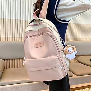 MAGSKY Aesthetic Backpack Cute Kawaii Backpack Large Capacity Casual Travel Mochilas Daypacks (Blue)