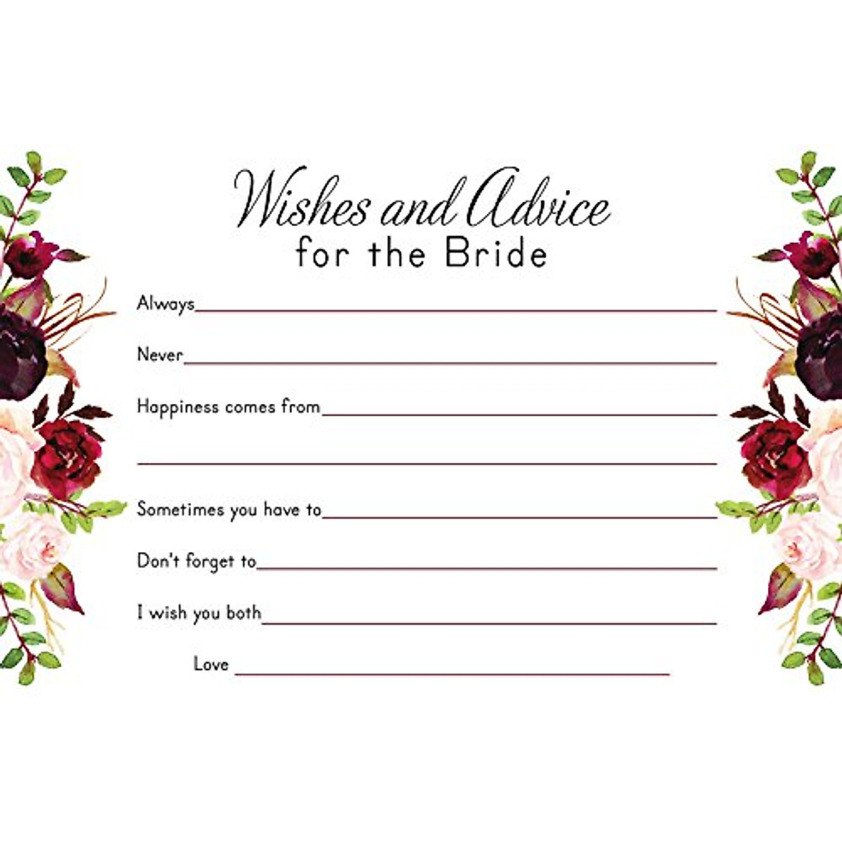 Planet Mango Floral Bridal Shower Games - Set of 4 Games for 50 Guests - with Mimosas Bar Banner and Bride to Be Sash