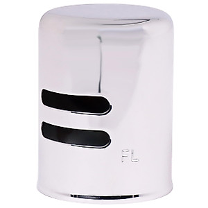 Westbrass D201-26 1-5/8" x 2-1/4" Soild Brass Air Gap Cap Only, Non-Skirted, 1-Pack, Polished Chrome