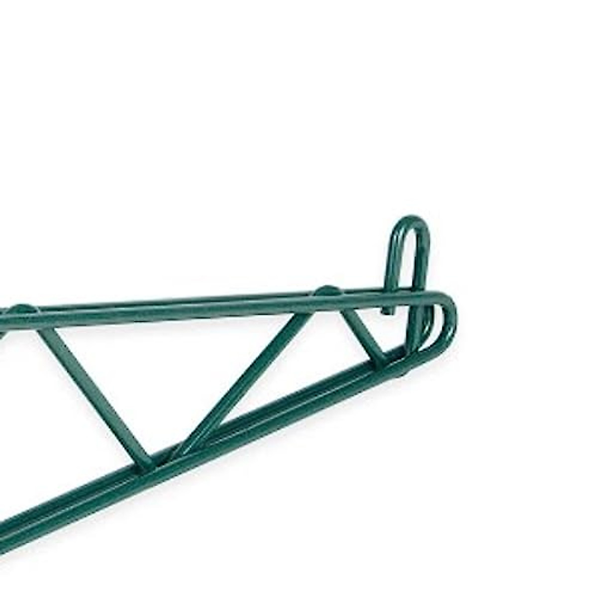 TrueCraftware 21” Single Shelf Support Direct Wall Bracket Green Epoxy Coated Iron- Wire Shelf Bracket for Pantry Kitchen Home Wire Wall Mount Shelf