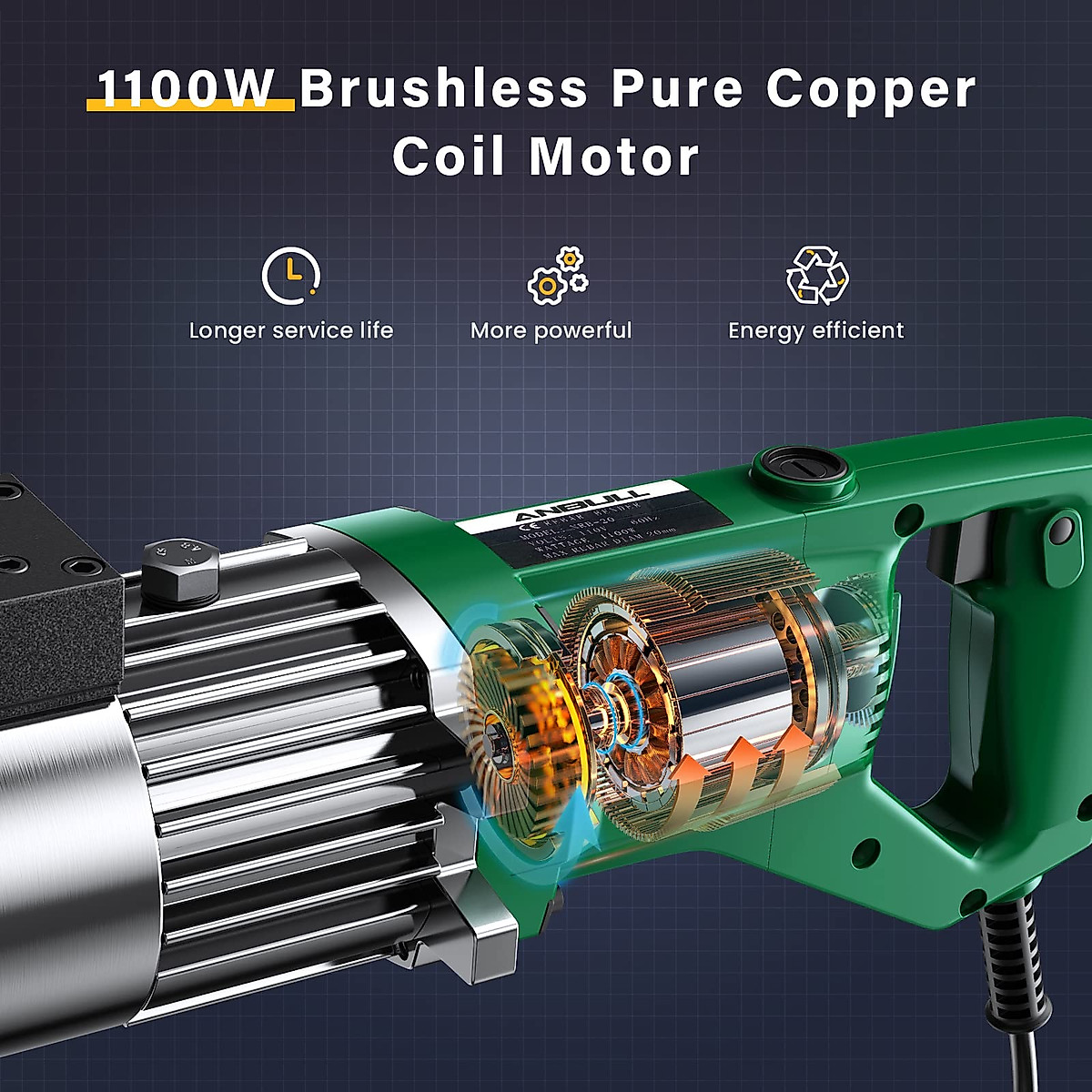 Anbull 1100W Electric Rebar Bender,Hydraulic Rebar Bending Machine Bending up to 3/4 Inch #6 20mm Rebar, Rebar Bending Angle 0-100 Degrees