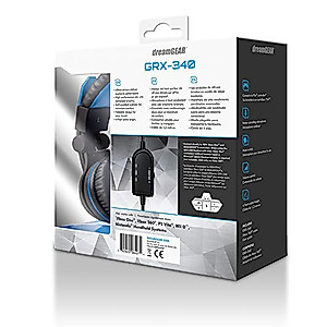 dreamGEAR Grx-340 High Performance, Wired Stereo Gaming Headset for PS5/PS4: 40mm Drivers, Compatible with Xbox One/Series X and S/Switch