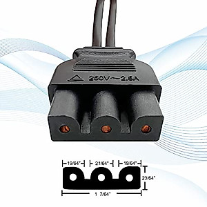 Singer Sewing Machine Power Cord, Singer Sewing Machine Pedal Replacement, Apply to Singer #359102-001 2263 2277 e99670 1304 4423 4411 4452 4432 44s 3116 3223 3337 3342 1507 2273 2259 7442 m3500