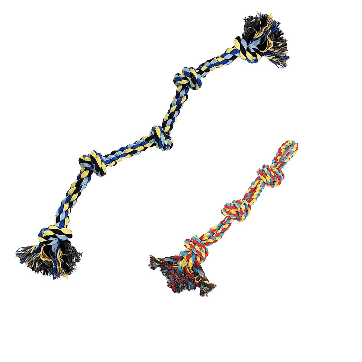 DBZZ Dog Rope Toys for Large,Medium Dogs and Puppy,Aggressive Chewers,Play Chew Teething, Interactive and Indestructible Dog Chew Toys, Teeth Cleaning Twisted Rope Toy