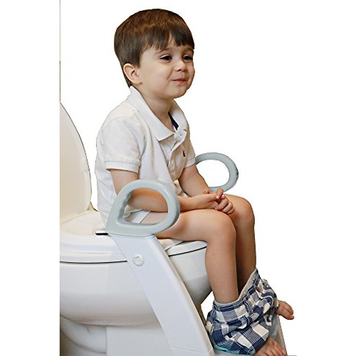 Spuddies Spuddies Potty with Ladder, White/Gray, One Size (Pack of 1)