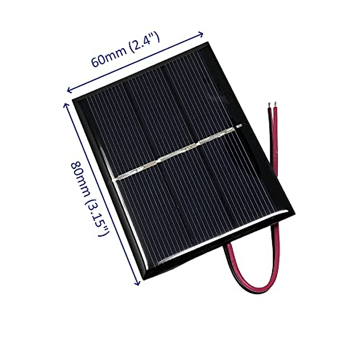 AMX3d Micro Mini Solar Cells – 1.5V 400mA 600mW Compact 80 x 60mm Solar Panels – Power Home DIY Projects, Toys & Chargers (1)