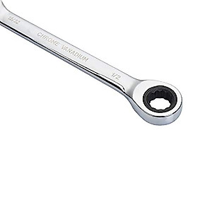 Jetech Double Box End Ratcheting Wrench (15/32 Inch x 1/2 Inch) - Heavy Duty Cr-V Box Ratcheting Gear Spanner