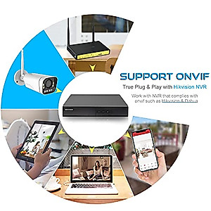 EXVIST 4K(8MP) Varifocal Wireless Bullet Outdoor Security Camera, Dual Light, 2.7mm~13.5mm Motorized Lens, IP66, Human Detection, RTMP to YouTube/Facebook etc.