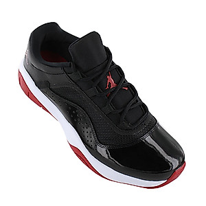 NIKE Men's Jordan 11 CMFT Low Bred Black/White-Gym Red (DM0844 005) - 10.5