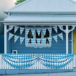 Oktoberfest Fabric Bunting, Oktoberfest Bunting with Oktoberfest Bavarian Pennant Banner for Oktoberfest Party,German Bavarian Beer Festival Decoration Supplies