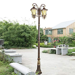 MRFX Modern Chinese-Style Aluminum Alloy Double-Headed Garden Lights, Residential Park Street Lighting Home Garden Decoration Lights, Waterproof IP65