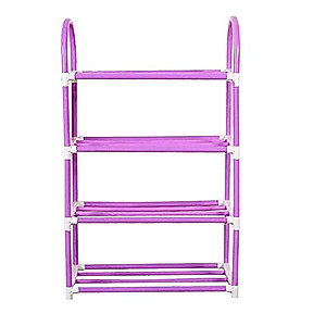 DINGZZ Simple Shoe Rack, Multi-Layer Plastic Storage Dust-Proof Household Space-Saving Shoe Cabinet