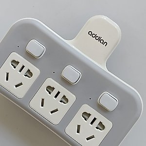 addian- Electrical sockets，Multi-switch row plug charging USB small plug row travel portable smart socket new plug board student female
