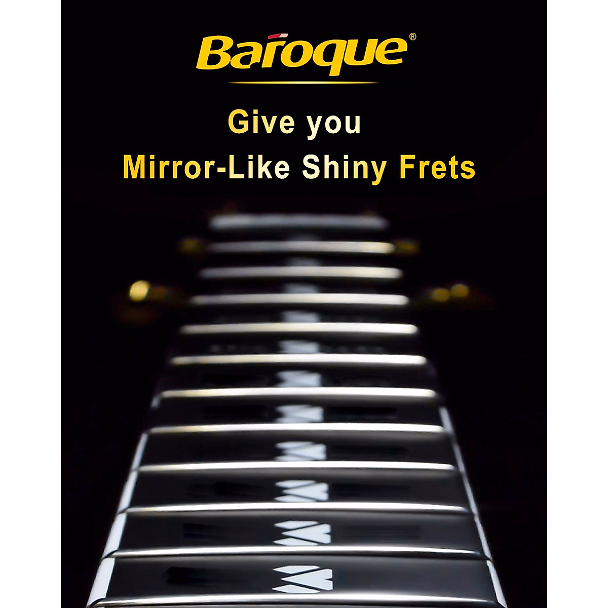 Baroque Fret Erasers for Guitar, Fret Polishing Cleaner, Frets Polish Tools Kit, Clean Fret Wire/String/Metal, Set of 5 (180& 400& 1000& 1500& 2000 Grit)