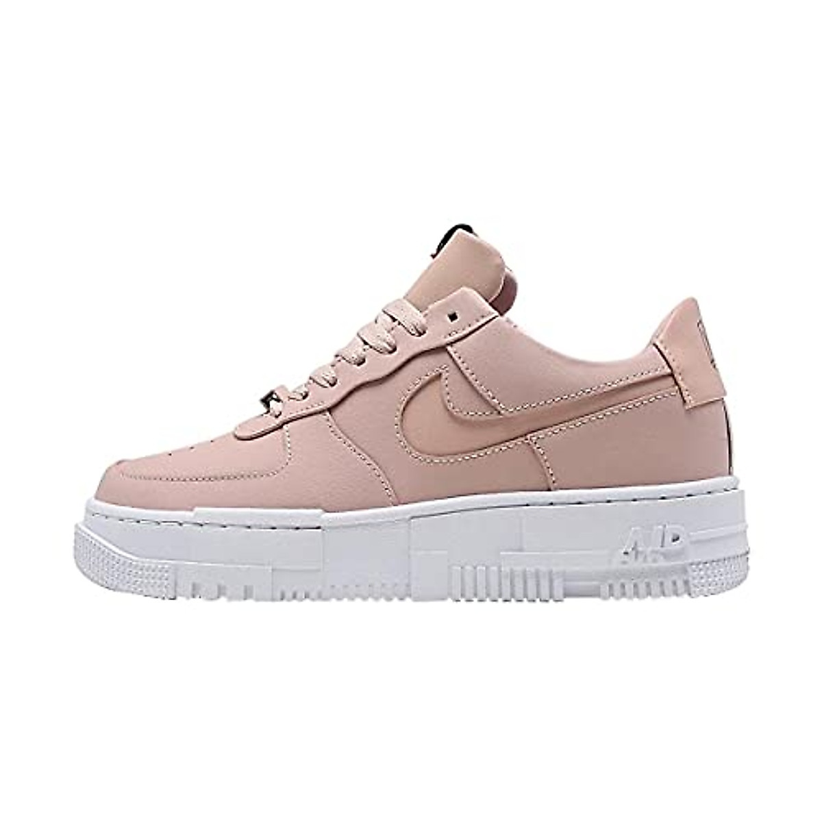 Nike Women's Air Force 1 Pixel Casual Fashion Sneaker Ck6649-001, Particle Beige/Black/White/Particle Beige, 8.5