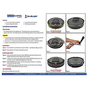 VacuBumper - Robot Vacuum Bumper Guard - Ultra Soft, Cloth and Foam Rubber Bumper for Robotic Vacuums - durable and stays securely attached to vacuum (ROBO)