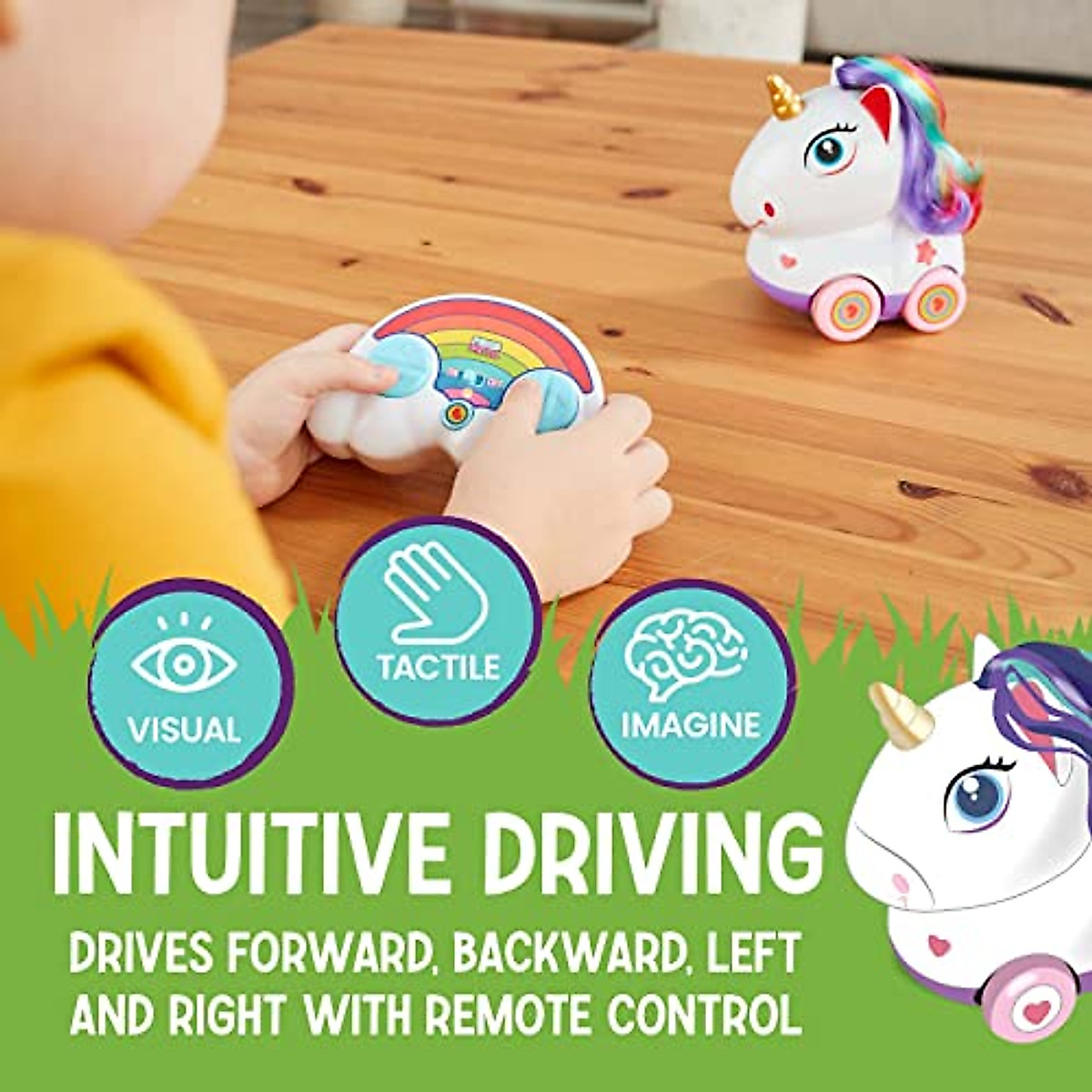 Poko Petz, Remote Control Car for Toddlers Unicorn Toys- 2.4GH For Girls, Unicorn Gifts For Girls, Light Up Toddler Toys, Singing, Talking Toys, Preschool Toys, Toddler Gifts for Ages 3 and Up