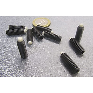 Black Oxide Steel Nylon Tip Set Screw 1/4"-20 x .750" Thread Length 20 pcs