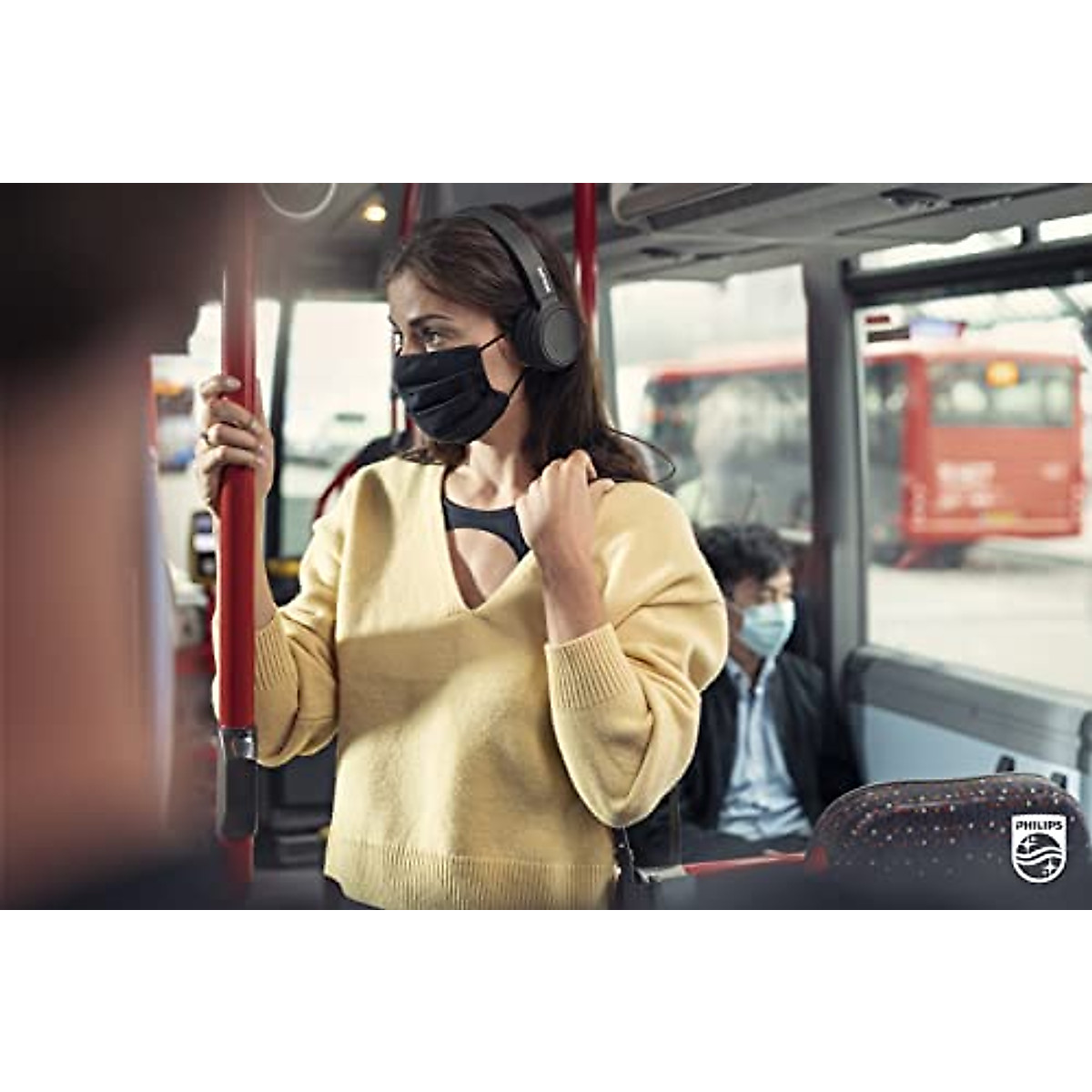 PHILIPS H4205 On-Ear Wireless Headphones with 32mm Drivers and BASS Boost on-Demand, Black