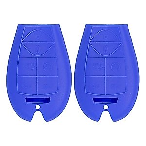 Keyless2Go Replacement for New Silicone Cover Protective Cases for Key Fobiks with FCC M3N5WY783X IYZ-C01C - Blue - (2 Pack)