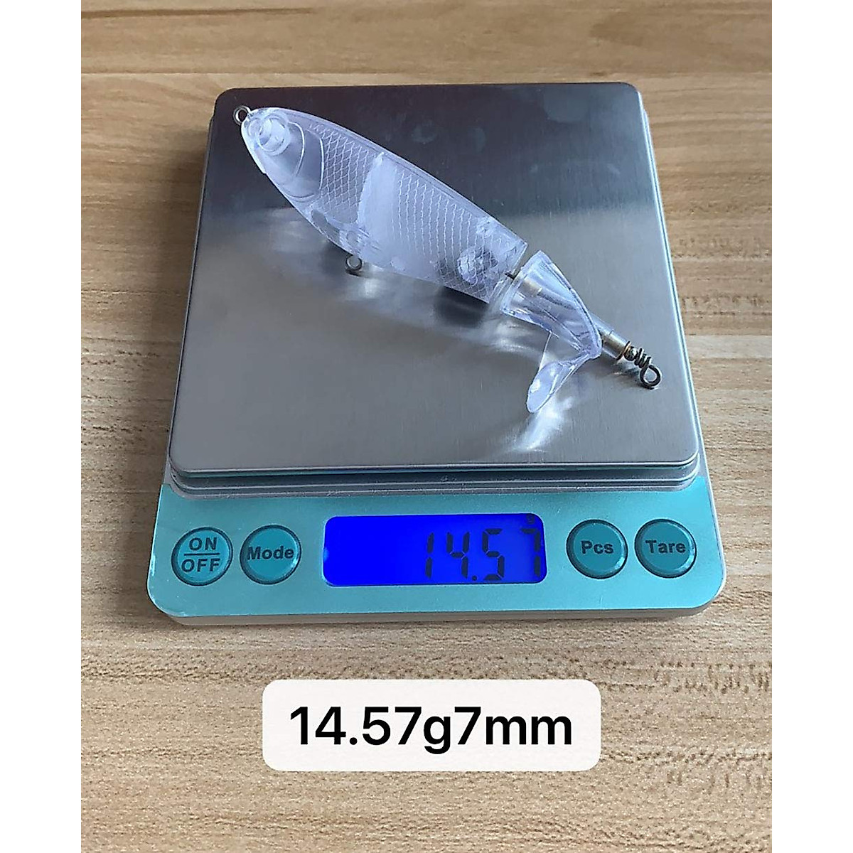 Free Eye 5pcs Unpainted Plopper Bait Fishing unpainted Lure Body 105mm 14.57g Clear Hard Blank Lures PL2