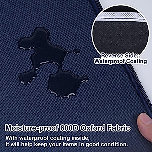 100L Large Capacity Clothes Storage Bag Organizer 3 Pack with Fiberglass Frame Oxford Fabric for Comforters, Blankets, Quilt, Bedding, Stackable Closet Storage Bags Foldable Storage Containers with Reinforced Handle Sturdy Zipper, Clear Window