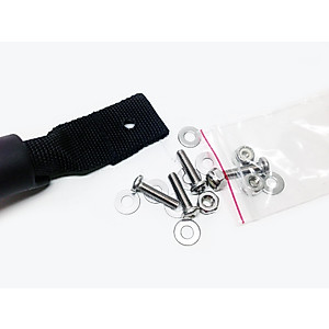 Pactrade Marine Durable Rubber Handles for Kayak, Canoe or Luggage with Hardware, Set of 2