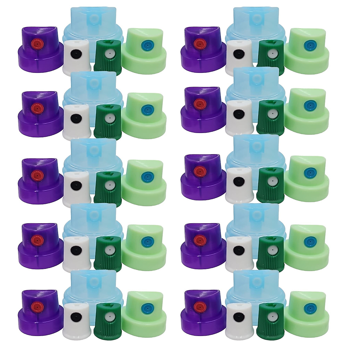 Replacement Female Spray Paint Caps for Rusto Variety Pack (10)