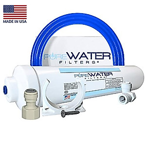 Under Sink Water Filter Kit, NSF/ANSI Certified, Direct Quick Connect, Made in USA, 1500 Gallons High Capacity Per Cartridge