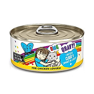 Weruva B.F.F. OMG - Best Feline Friend Oh My Gravy!, Chicken Cloud 9 with Chicken in Gravy, 5.5oz Can (Pack of 8)