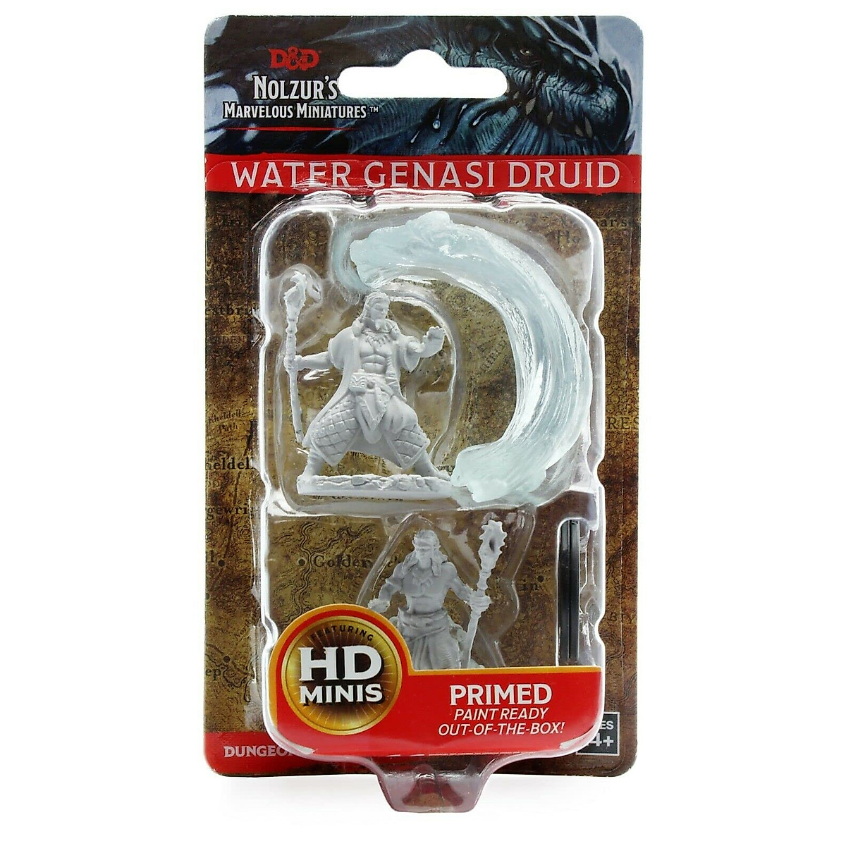 WizKids D&D Nolzurs Marvelous Unpainted Miniatures: Wave 5: Water Genasi Male Druid
