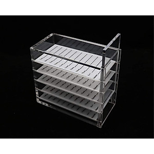 Acrylic 5 Layers clear Eyelash Storage Box, Makeup Display Container, Eyelashes Holder Case Grafting, Eyelash Transparent Box Extension Tool