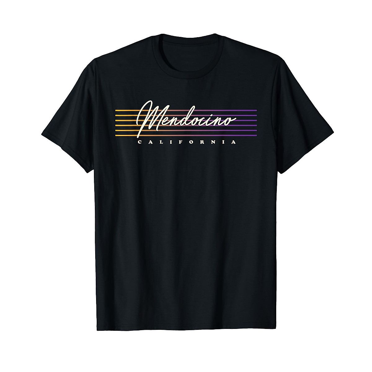 Mendocino Shirt Nostalgic Retro Style California T-Shirt