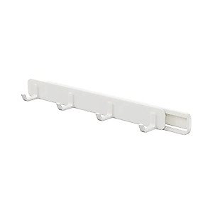 LIRUXUN Space Saving Retractable Hook Self Adhesive 4 Hooks Bathroom Hanger Closet Clothes Towel Hook Rack