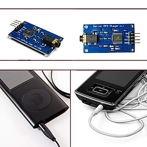 Ximimark 1Pcs YX5300 MP3 Music Player Module Voice Serial Port UART Control Module with TF Card Slot for Arduino/AVR/ARM/PIC
