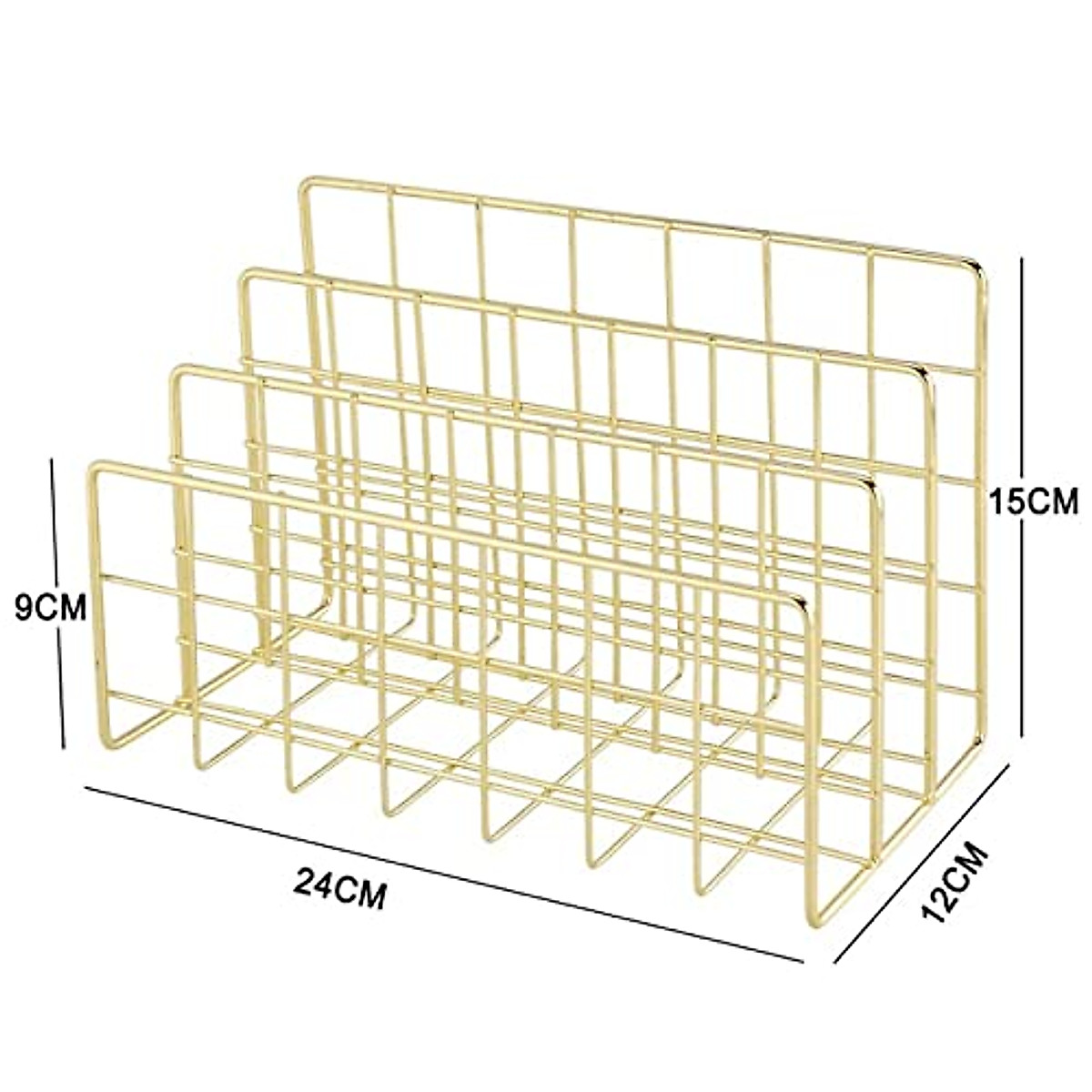 GRETD Newspaper Magazine Rack MultifunctionDesktop Storage Basket Minimalist Book Basket