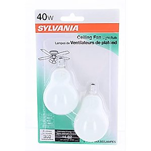 Syl Ceiling Fan Bulb 40w Size 2ct Syl Ceiling Fan Bulb 40w Wht 2ct