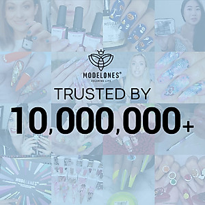 Modelones Dip Powder Clear Color, Nail Dipping Powder French Nail Art, 28+ Long-Lasting Build Powder Pro System Salon DIY at Home No Needed Lamp Cured