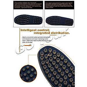 Go Tour Men's Penny Loafers Moccasin Driving Shoes Slip On Flats Boat Shoes Dark Blue 42