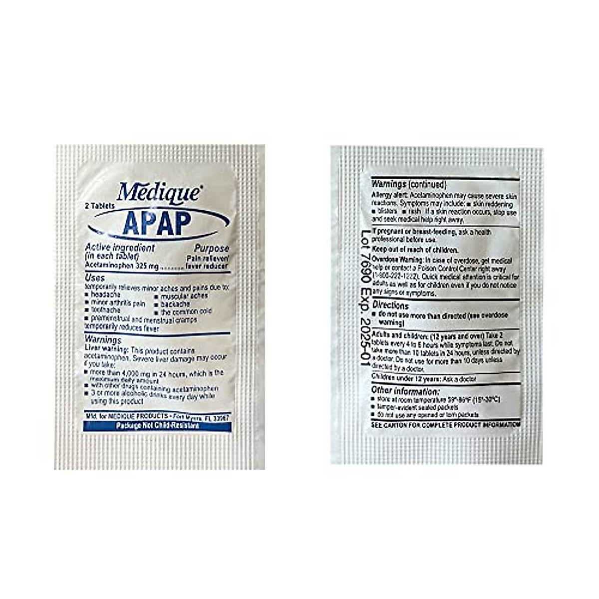 Rescue Essentials Medications Unit Dose Pack