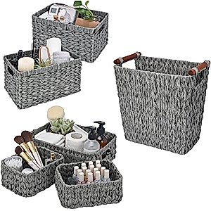 GRANNY SAYS Bundle of 3 Sets Wicker Storage Baskets