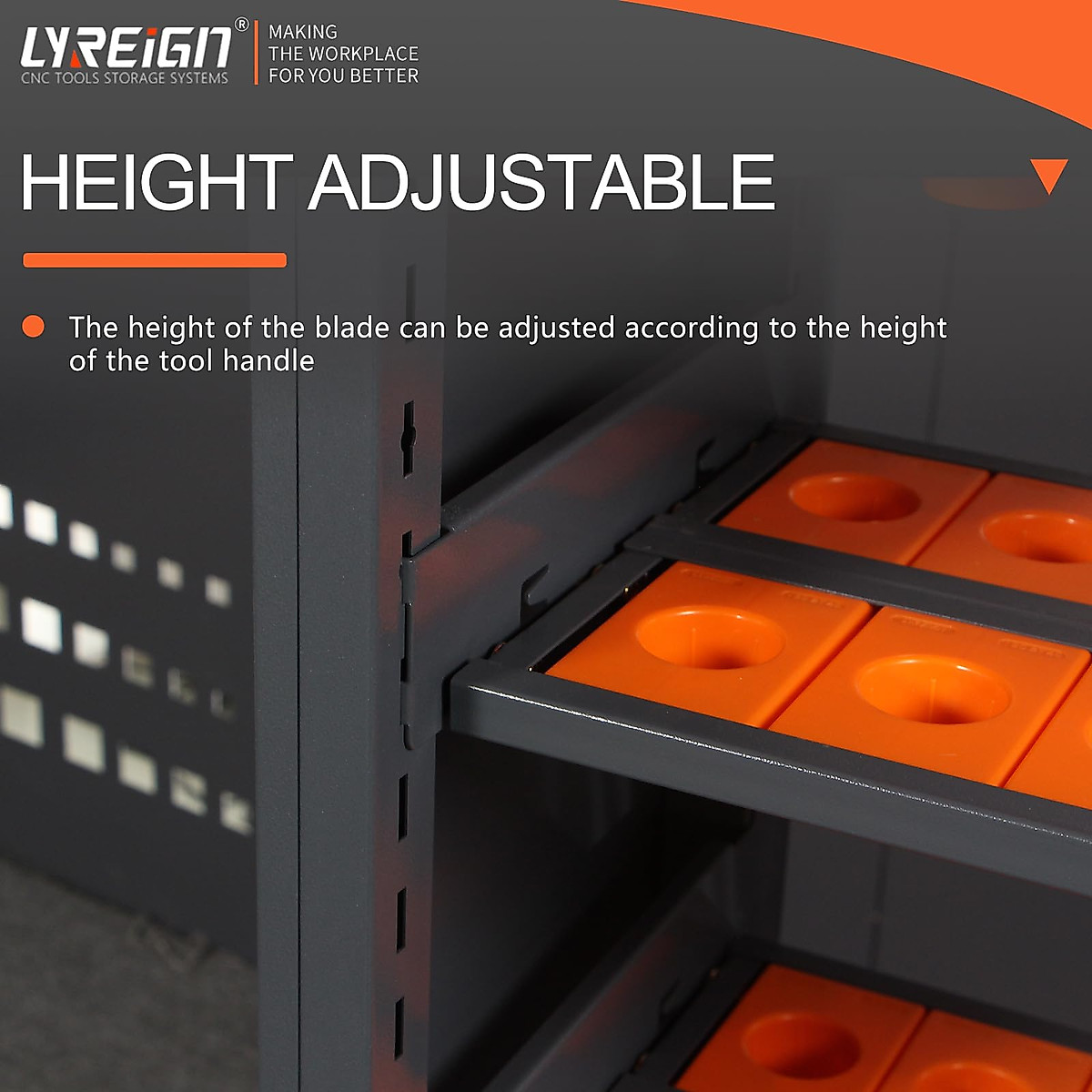 LYREIGN 10-Row Large Capacity CNC Tools Holder Cart, Double-Sided CNC Tool Storage Rack Organizers, Parallel Storage CNC Tool Holder Trolley for CNC Machinists Workers