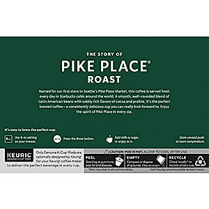 Starbucks Pike Place Roast Medium Keurig K-Cups - 0.44 oz - 10 ct - 2 pk
