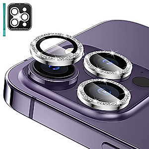 Goton for iPhone 14 Pro Max (6.7") iPhone 14 Pro (6.1") 2022 Camera Lens Protector, 9H Tempered Glass Film Anti Scratch Metal Individual Ring Cover Accessories for iPhone 14 Pro Max / 14 Pro