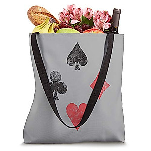 Vintage Playing Card Suits, Spades, Hearts, Diamonds, Clubs Tote Bag
