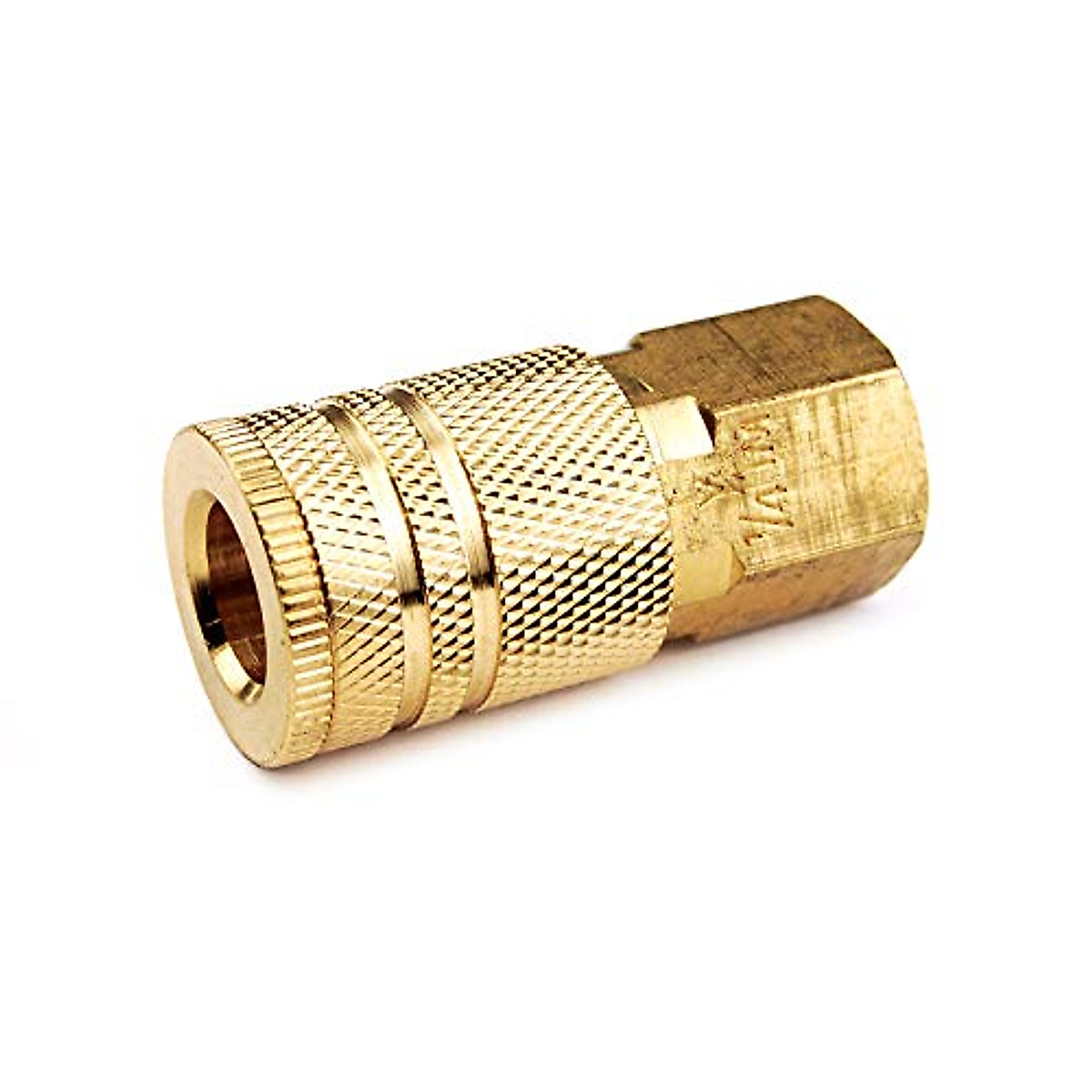 Primefit IC1414FB6-B10-P 1/4-Inch 6-Ball Brass Female Industrial Coupler Contractor Pack, 10-Piece