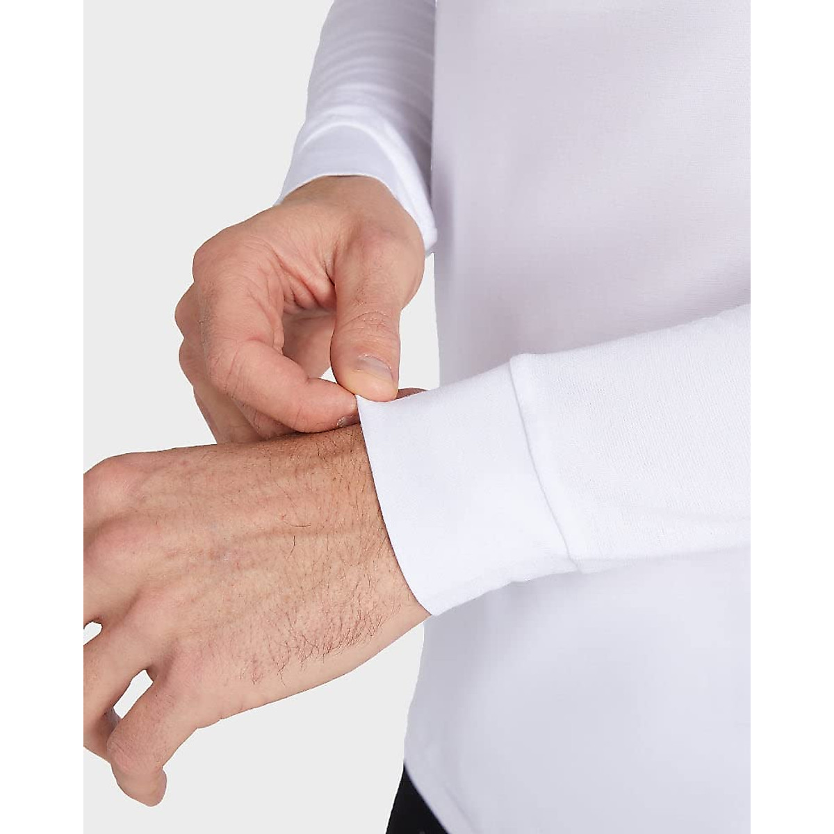 32 DEGREES Men's 2-Pack Performance Lightweight Thermal Baselayer Crewneck Long Sleeve Shirt Top | Moisture Wicking | Anti Odor, WHITE/CHARCOAL HEATHER, X-Large