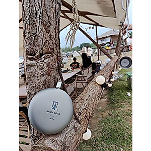 Snow Rock 180ML Titanium Hip Flask Titanium Canteen Curved Flask with Funnel Lightweight Portable for Camping Backpacking Hiking Travelling