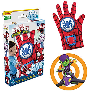 Spidey and His Amazing Friends Spidey Water Web Glove with Green Goblin Target, Marvel Preschool Water Toys, Kids Easter Gifts, Ages 3+